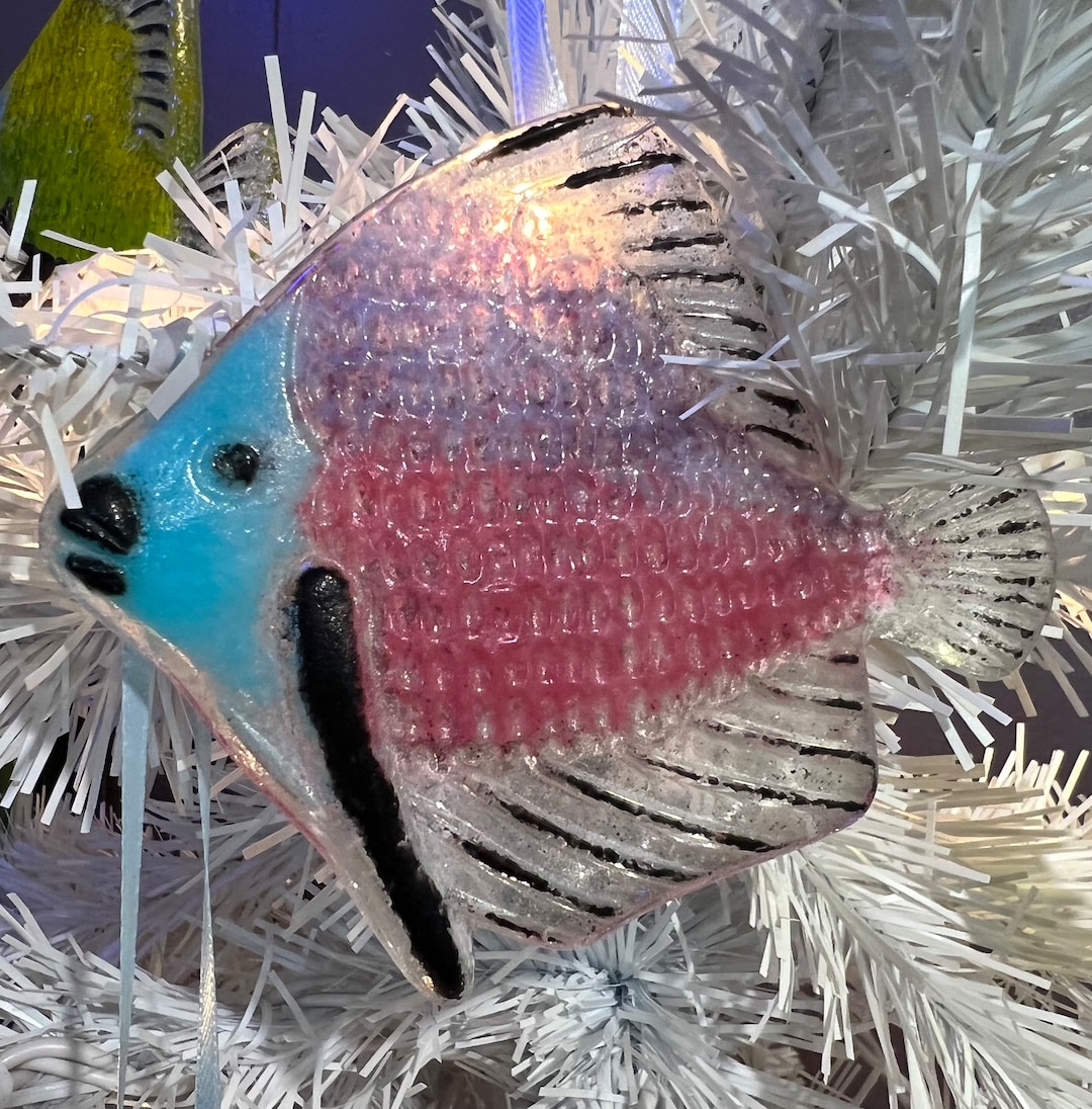 Angel Fish Christmas Tree Ornament Glass Ornament Fish Ornament ...