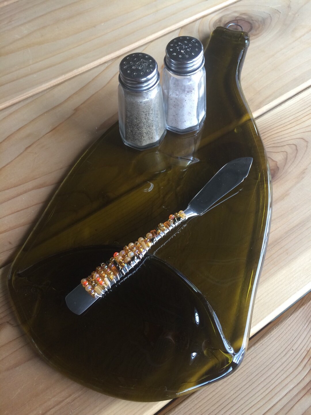 Melted Wine Bottle / Slumped Wine Bottle / Recycled Wine Bottle / Wine ...