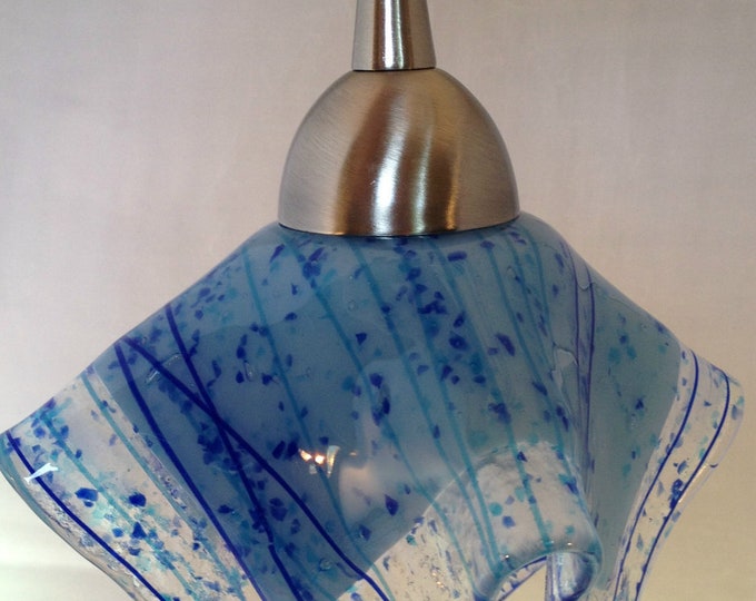 Fused Glass Pendant Light - Etsy