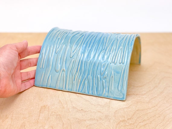 Axolotl Tunnel Large Blue Axolotl Hide Reptile Tank Decor - Etsy