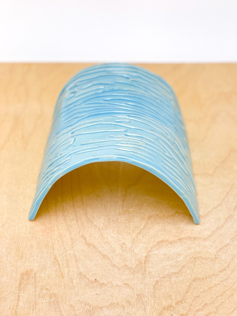 Axolotl Tunnel Large Blue Axolotl Hide Reptile Tank Decor - Etsy