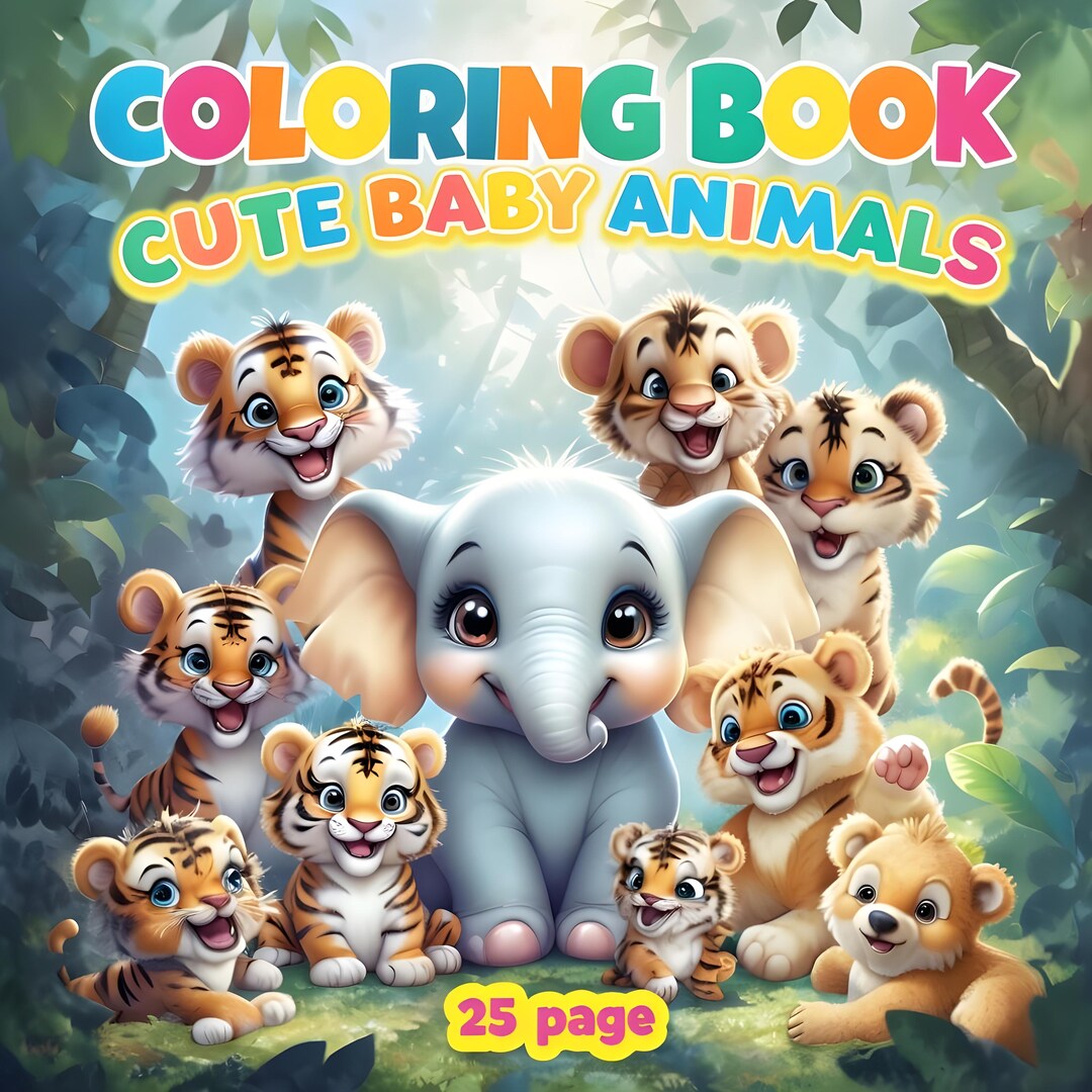25 Baby Animals Coloring Pages | Coloring Pages | Kids Coloring Book ...