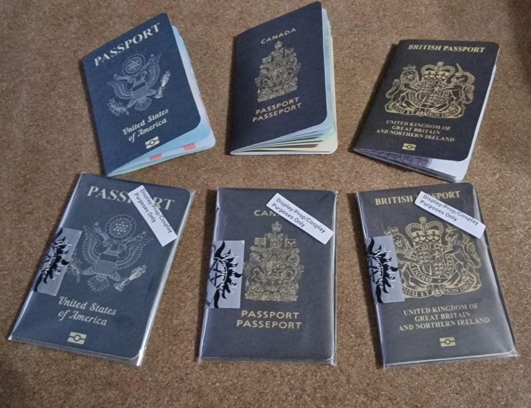 Supernatural Passport ID Prop Cosplay Screen Accurate TV Show Replica ...