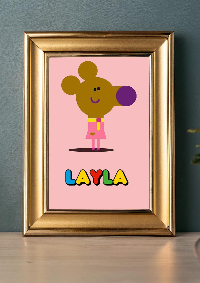 Personalised Hey Duggee Character Photo Prints ART - A4 / 4x6 Prints ...
