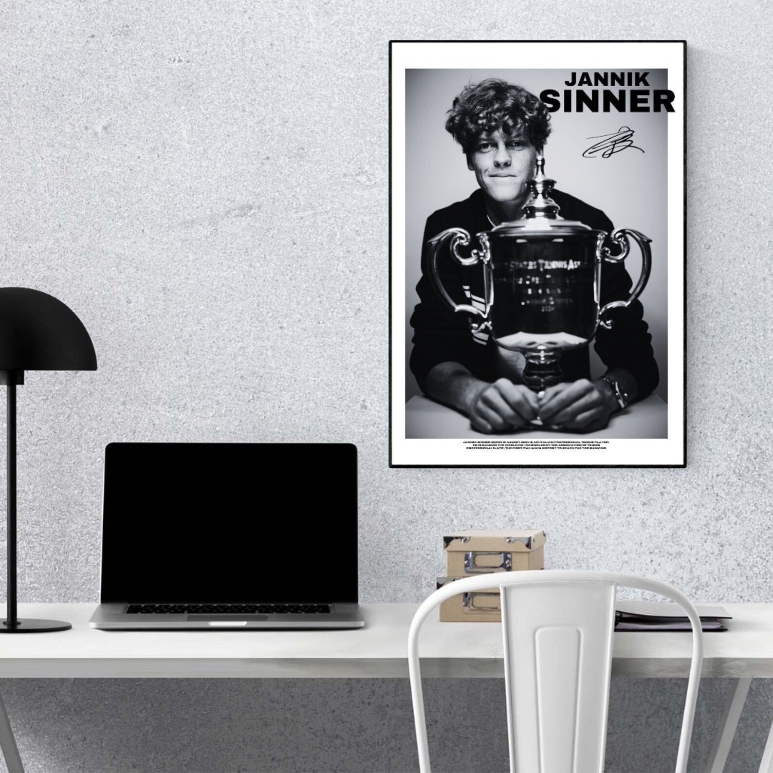 Jannik Sinner, Jannik Sinner Poster, Tennis Wall Art, Sport Wall Art ...