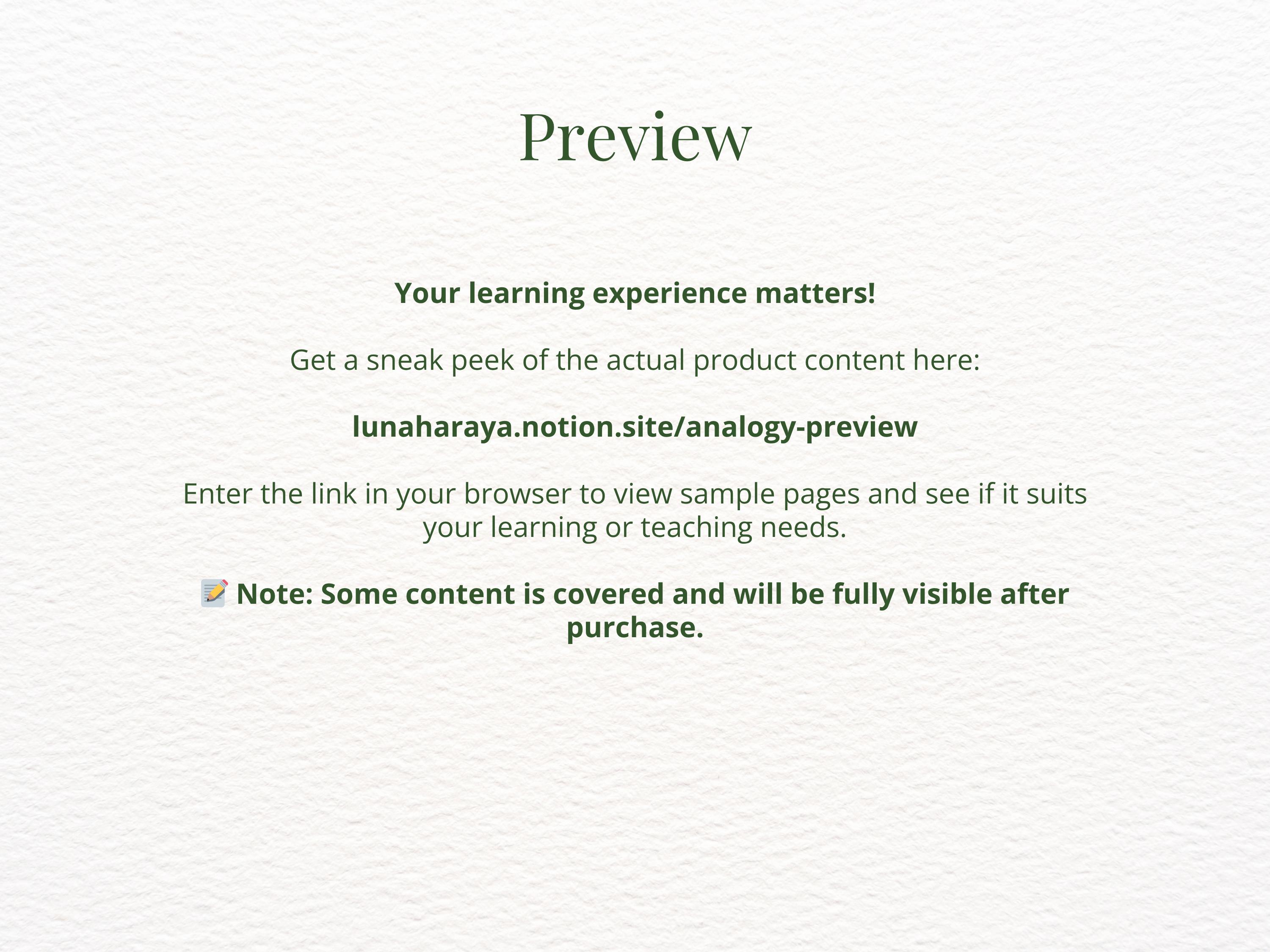 Analogy English Lesson Plan: Reading & Writing Skills Worksheet (PDF ...
