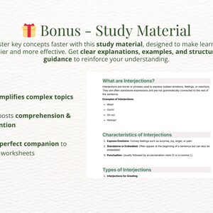 Interjections Grammar Worksheet: English Lesson Plan (PDF Downloadable ...