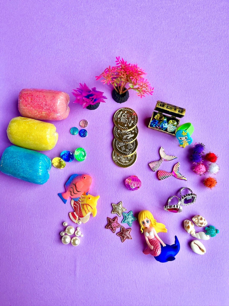 Mermaid Treasure Playdough Kit - Etsy