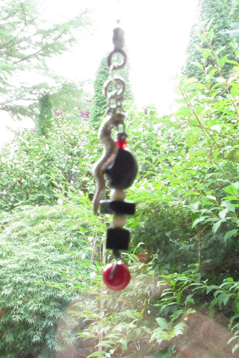 Gothic Skull & Celtic Snake Fan Pull: Halloween Beaded Chain - Etsy