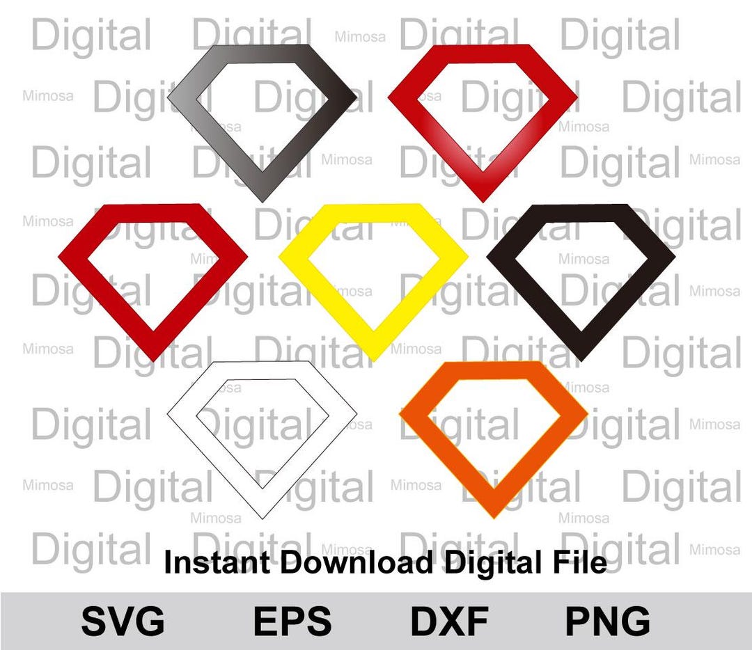 Super Diamond Shapes Bundle Svg, Hero Comic Diamond Illustrate, Diamond ...