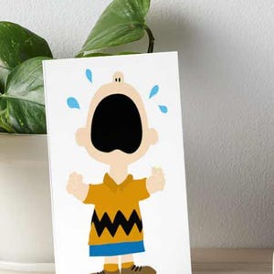 Charlie Brown Screaming Svg, Crying Boy, Cute Charlie Brown Cartoon ...