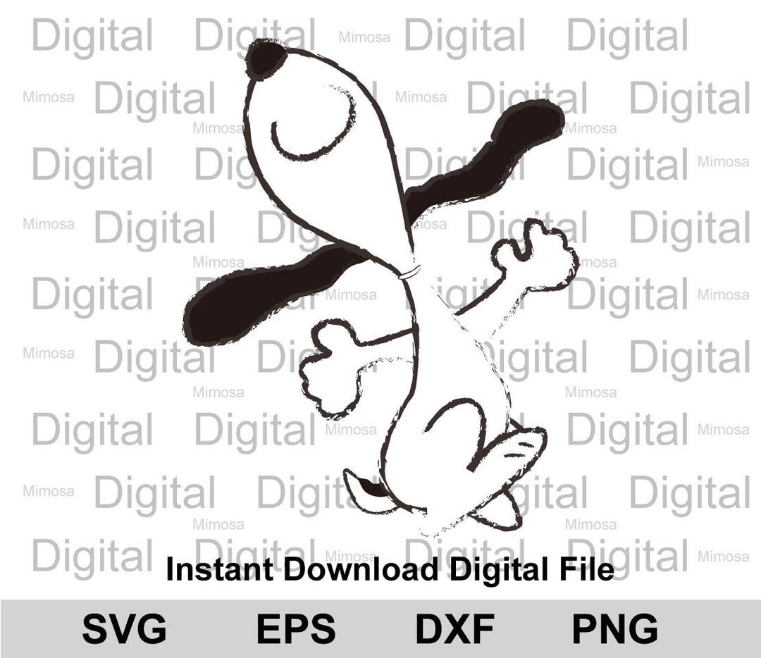 Happy Snoopy Svg, Smile White Dog, Smiling Snoopy Cartoon Svg, Animal ...