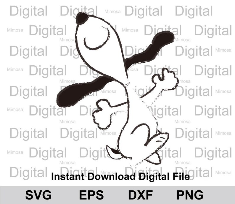 Happy Snoopy Svg, Smile White Dog, Smiling Snoopy Cartoon Svg, Animal ...
