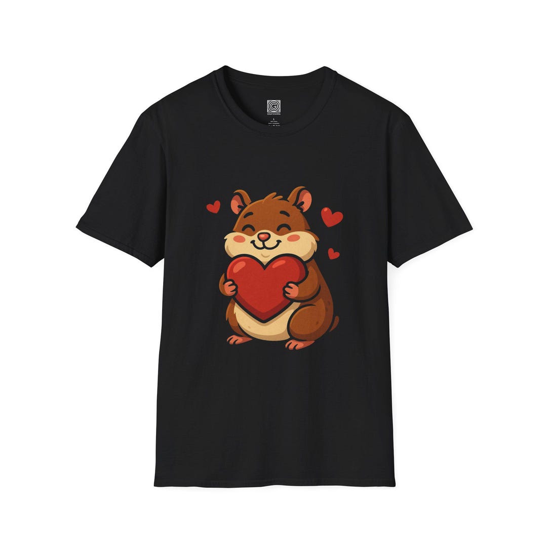 Hamster Love T-shirt, Cute Rodent Tee, Animal Lover Gift, Heart Hug ...