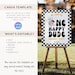 One Happy Dude Birthday Welcome Sign Template, Editable Retro One Happy ...
