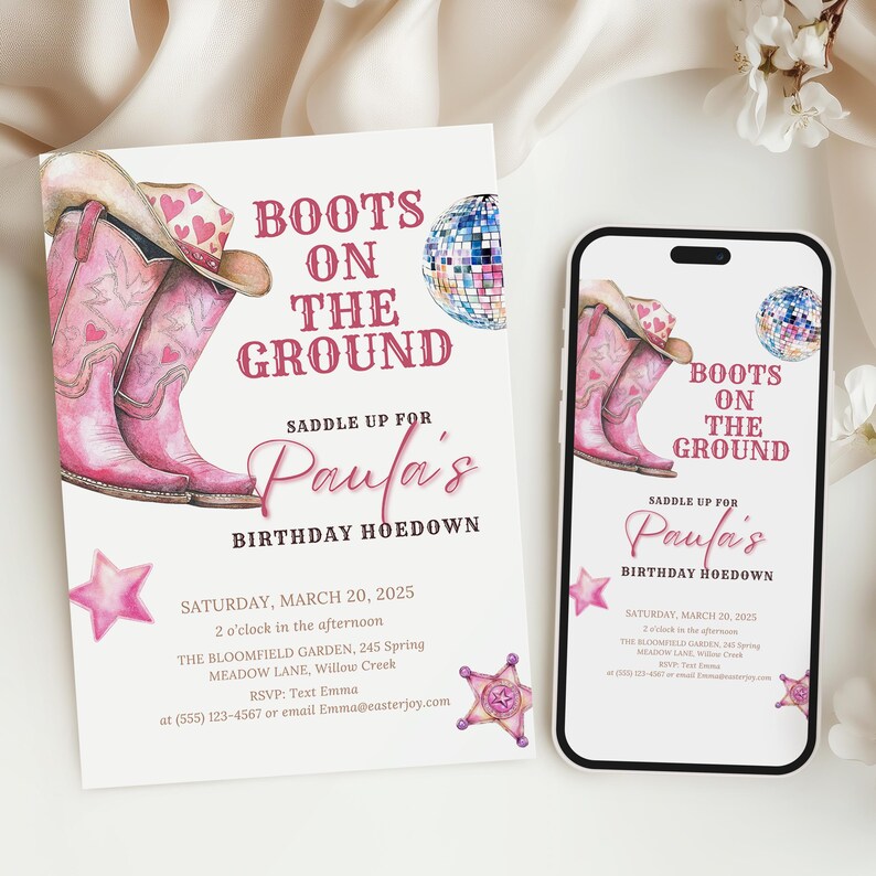 Editable Boots on the Ground Food and Drink Menu Template, Western ...