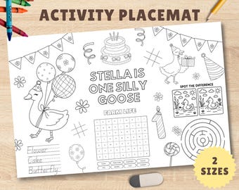 One Silly Goose Coloring Page, One Silly Goose Birthday, Goose Birthday ...