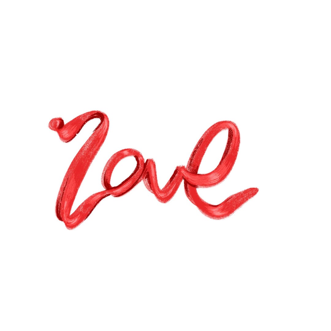 Love Transparent PNG Digital Download - Etsy