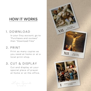 Stations of the Cross Art Prints: Catholic Easter Decor (digital ...