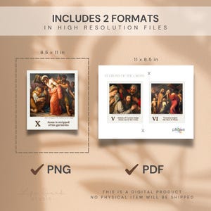 Stations of the Cross Art Prints: Catholic Easter Decor (digital ...