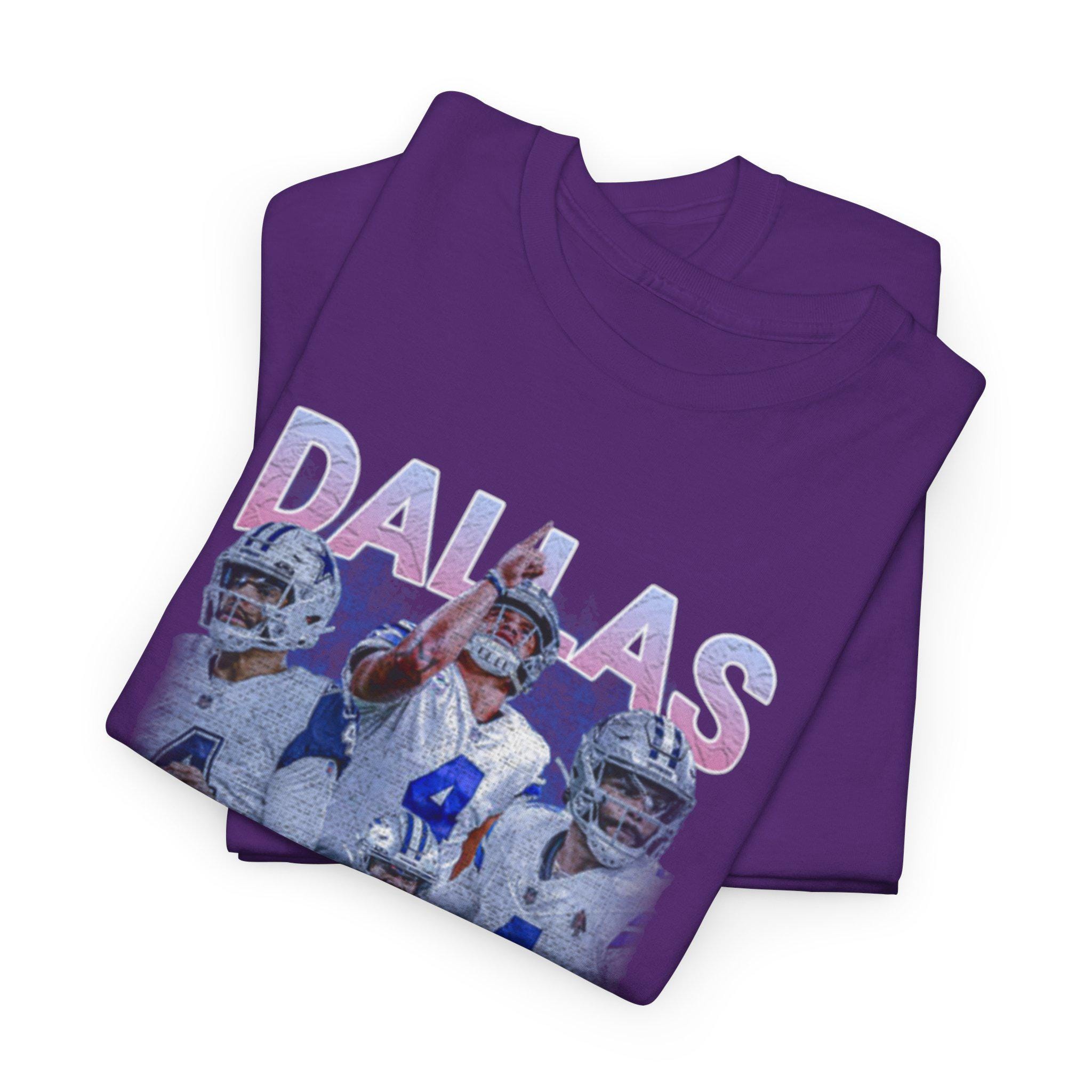Dallas Cowboys Team Spirit Apparel | Unisex Heavy Cotton Tee, Football ...
