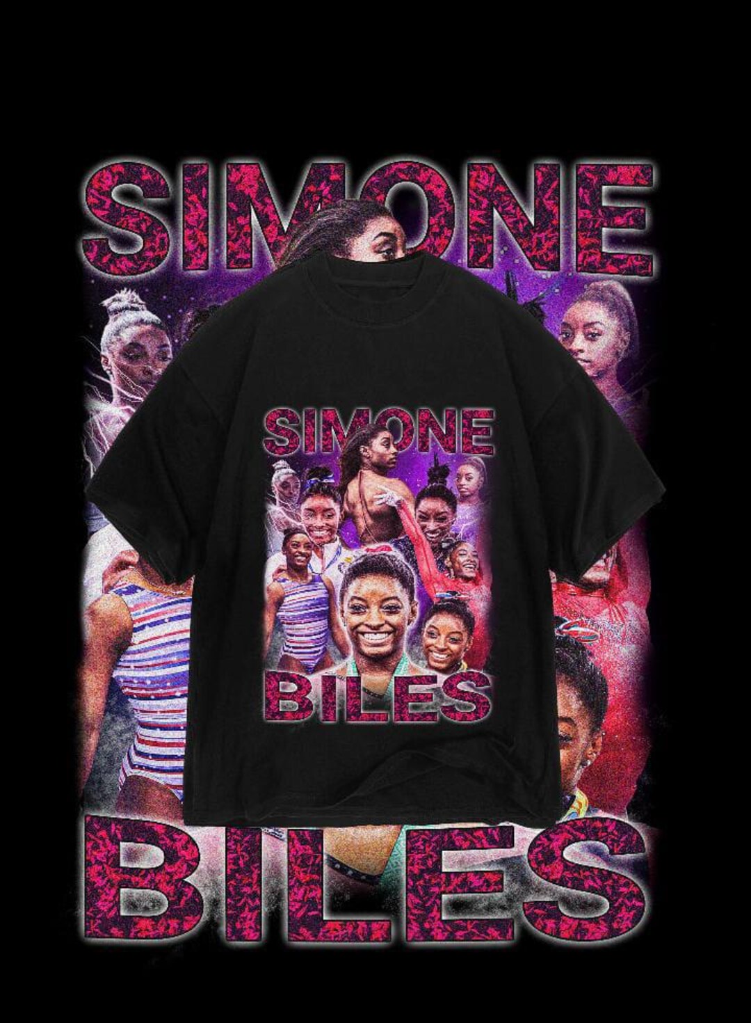 Simone Biles Tribute Tee | Unisex Heavy Cotton T-shirt for Gymnastics ...