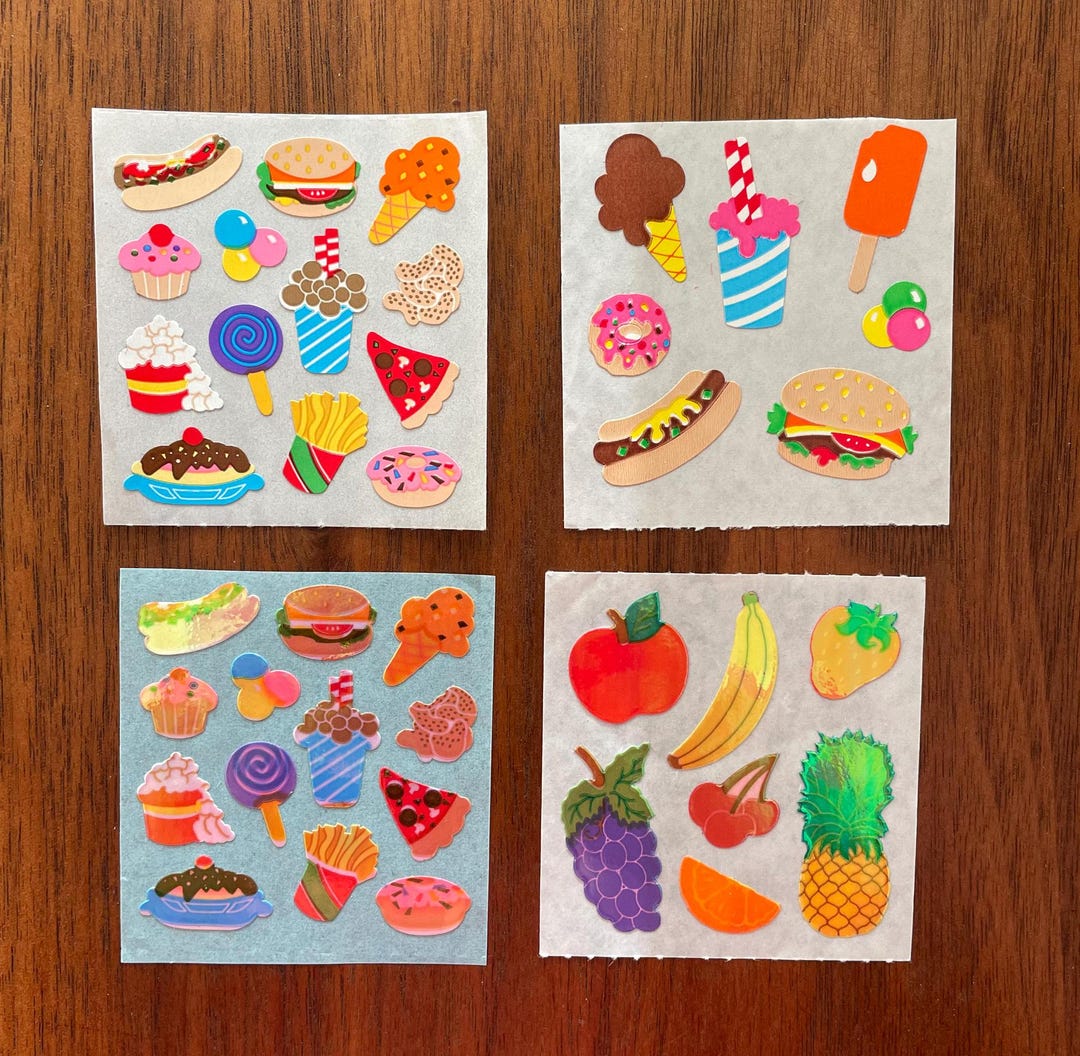 Sandylion Stickers Food Fast Food Minis, Junk Food, Pearly Fast Food ...