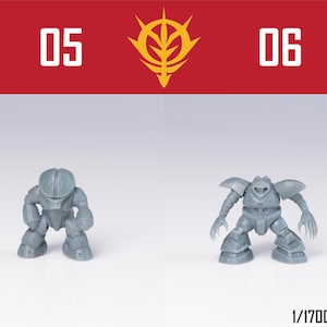 Gundam 1/1700 ZEON Aquatic Mobile Suits | Compatible With Bandai EX ...