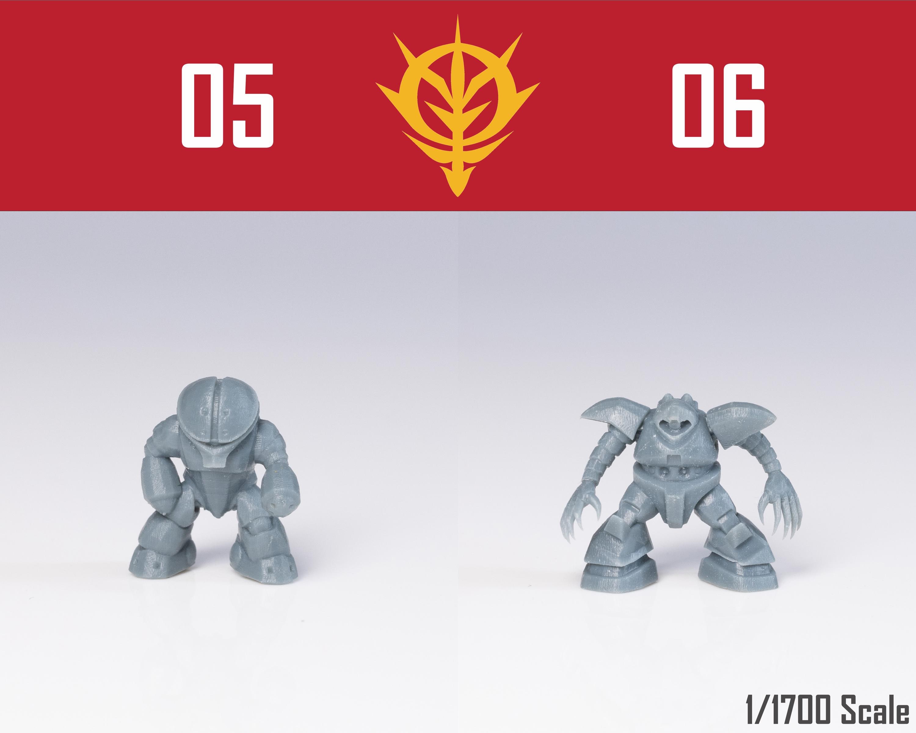 Gundam 1/1700 ZEON Aquatic Mobile Suits | Compatible With Bandai EX ...