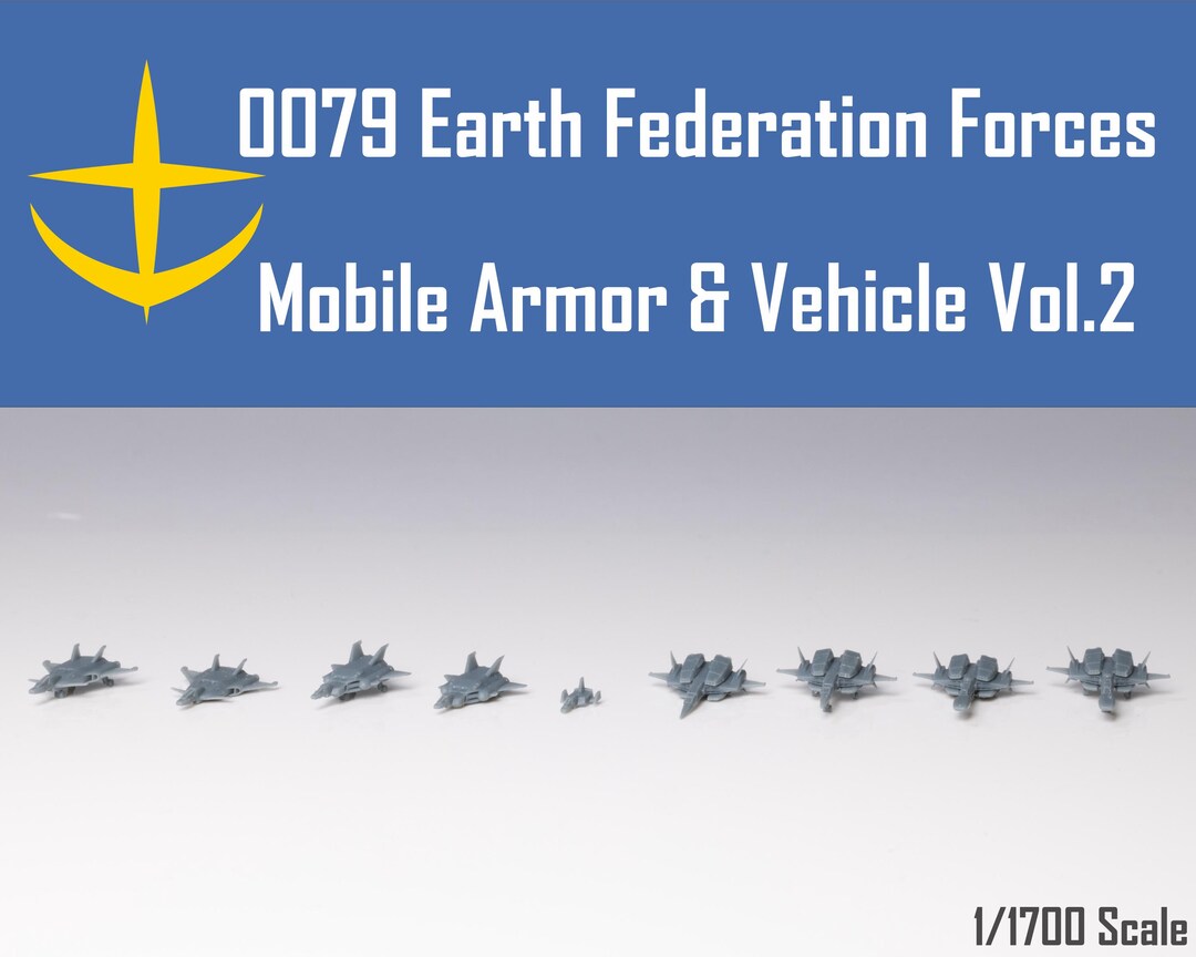 Gundam 0079 - 1/1700 EFSF Mobile Armor and Vehicle Vol.2 | Compatible ...