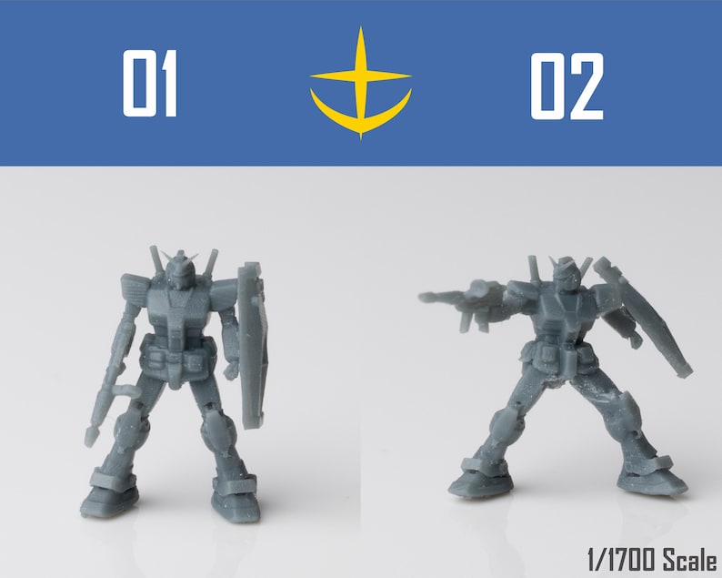 Gundam 0079 - 1/1700 EFF Mobile Suits Vol.1 | Compatible With Bandai EX ...