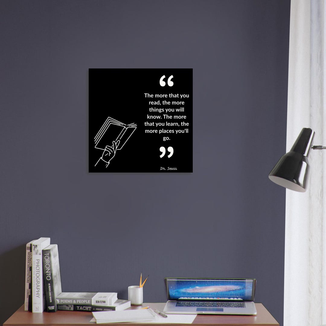 Learning Quote Encouragement Dr Seuss Classroom Poster for Back to ...