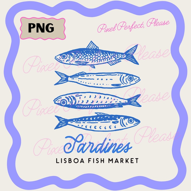 Sardines Png, Fisherman Aesthetic Png, Summer Sardines Png Tinned Fish ...
