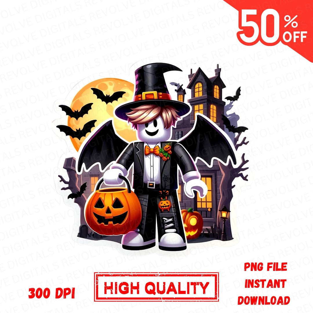 Roblox Halloween PNG Images, Digital Download, Roblox PNG, PNG Instant ...