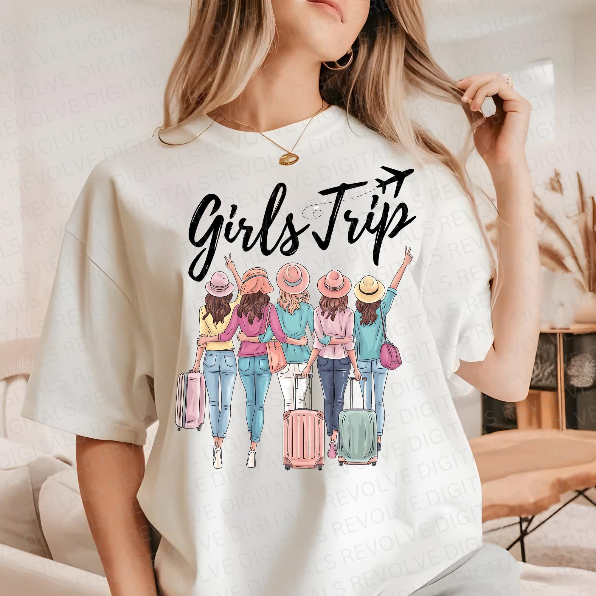Girls Trip Shirt Design PNG, Girls Friends Trip, Travel, Girls Trip ...