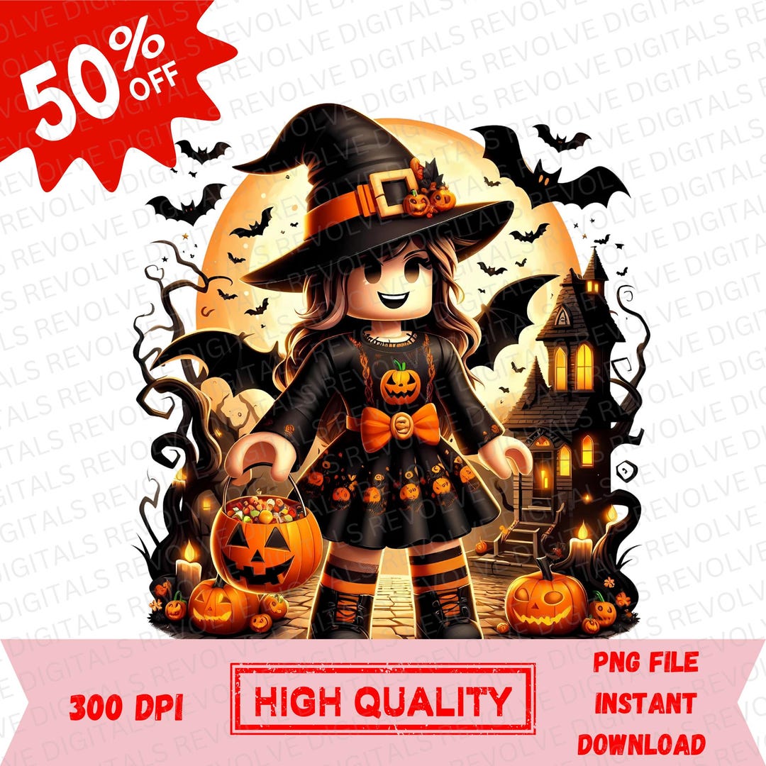Roblox Halloween PNG Images, Digital Download, Roblox PNG, PNG Instant ...