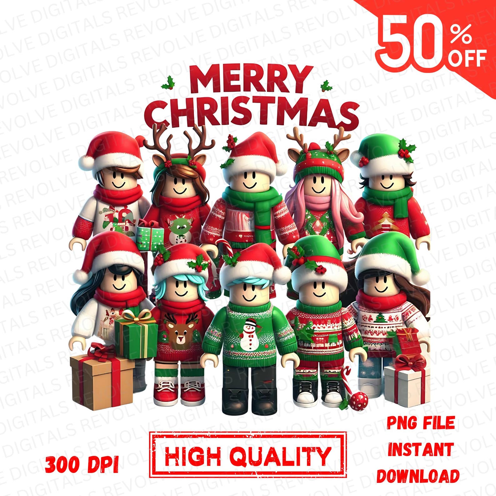 Roblox Merry Christmas Png, Christmas Roblox Png, Roblox Png, Kids ...
