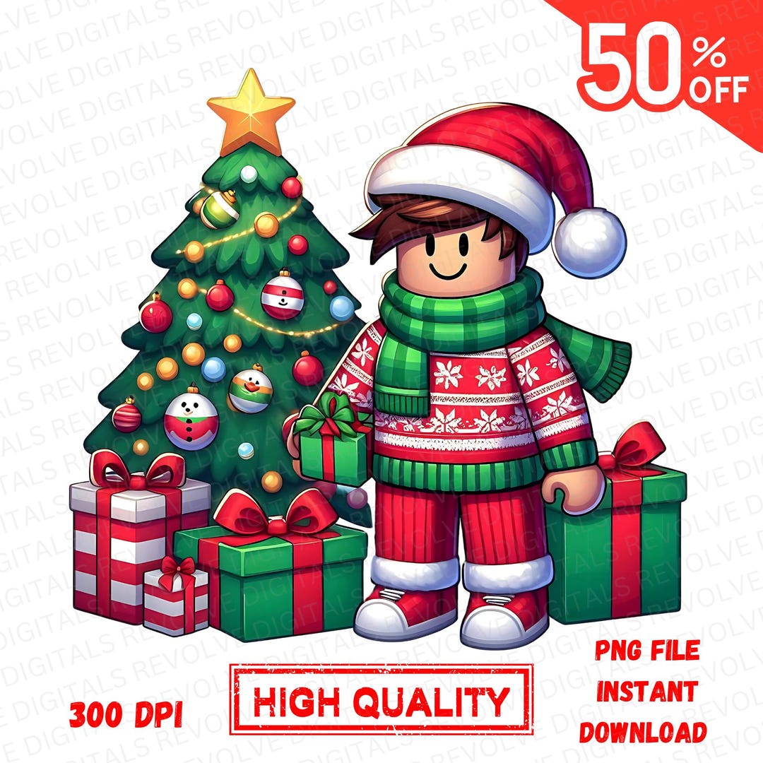 Roblox Christmas PNG Images, Roblox Boys, Digital Download, Roblox PNG ...