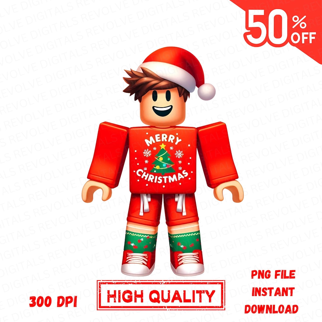 Roblox Boys PNG Images, Roblox Christmas, Digital Download, Roblox PNG ...