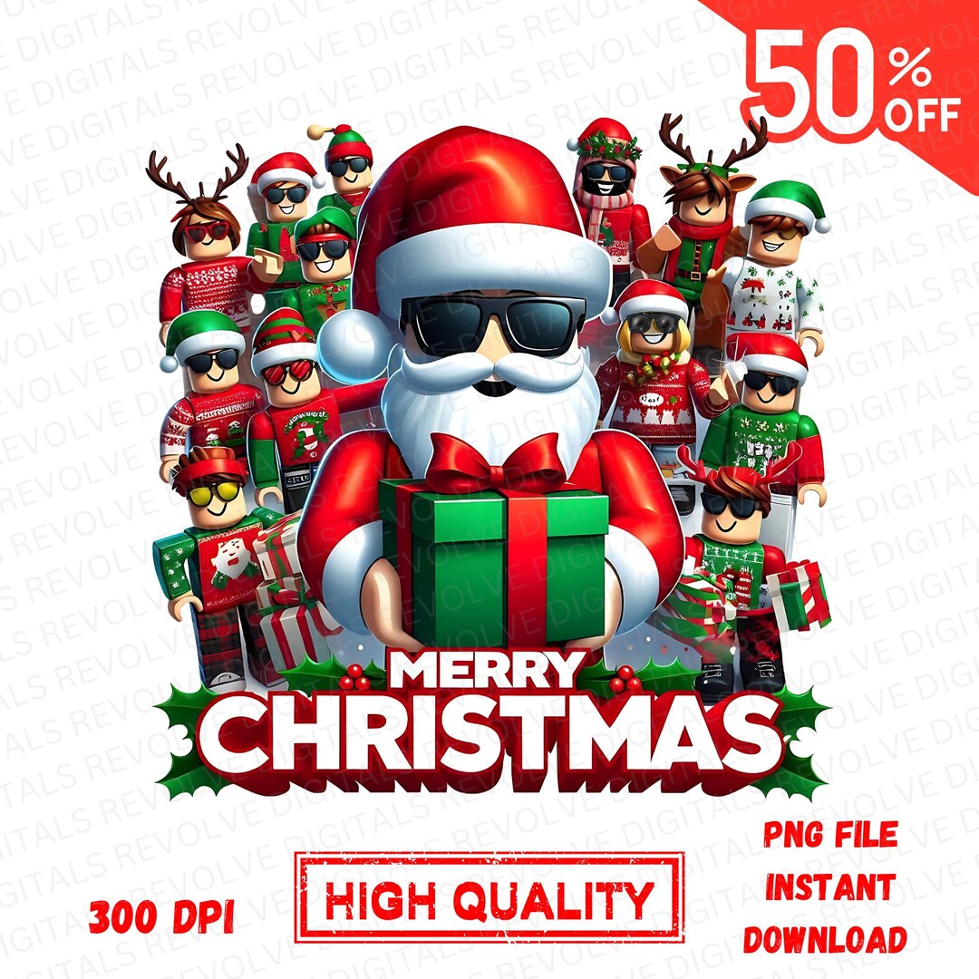 Roblox Merry Christmas Png, Christmas Roblox Png, Roblox Png, Kids ...