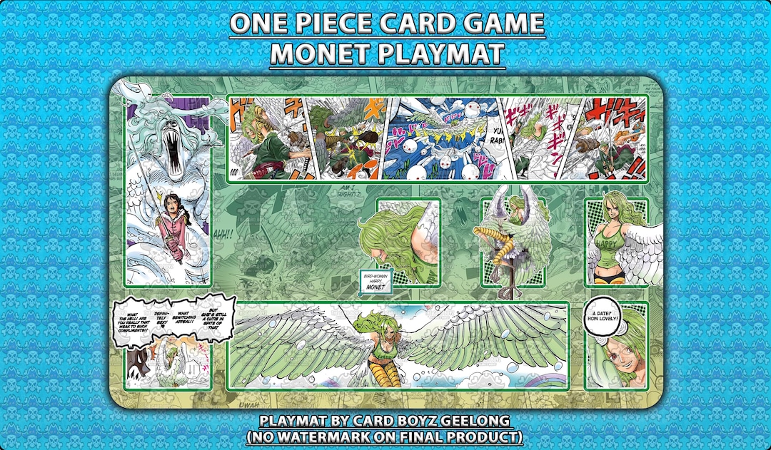 One Piece TCG Card Game Monet Playmat - Etsy