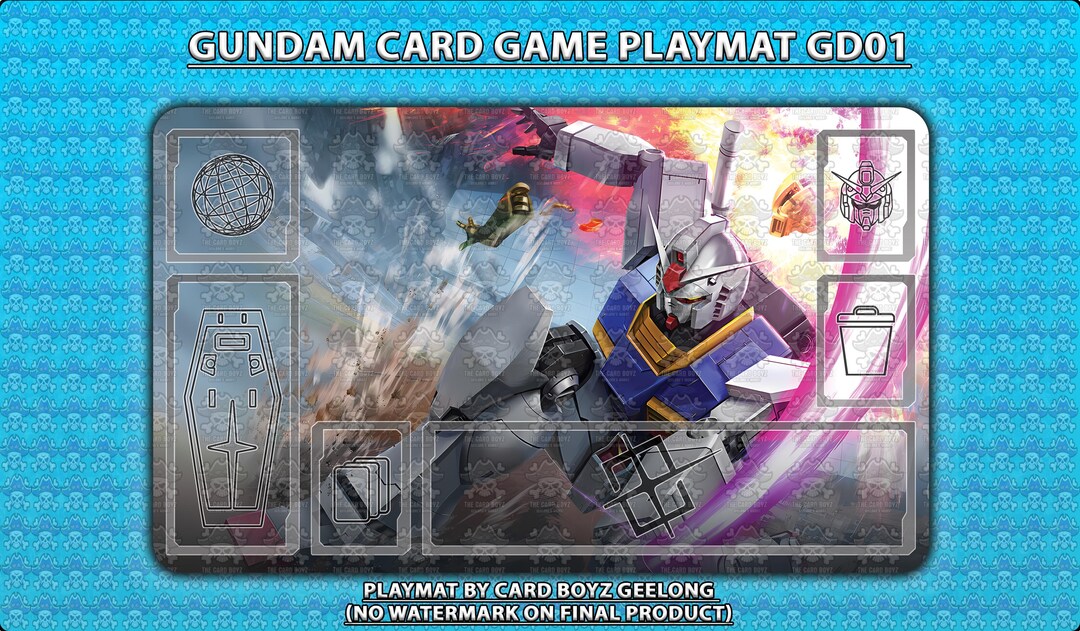 Gundam Card Game TCG Starter Decks and Booster Boxes Playmat - Etsy
