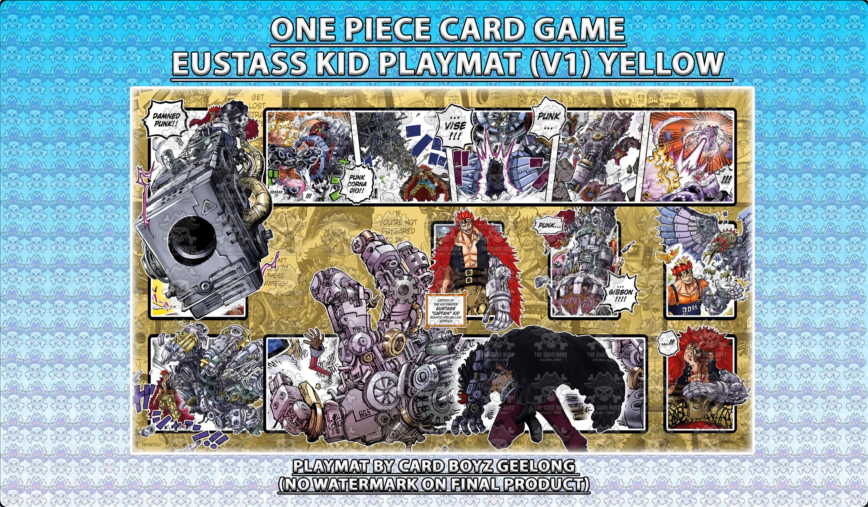 One Piece TCG Card Game Eustass Kid Playmat - Etsy