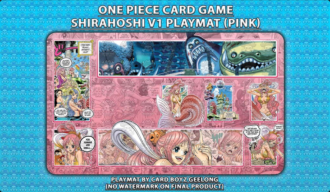 One Piece TCG Card Game Shirahoshi Playmat - Etsy