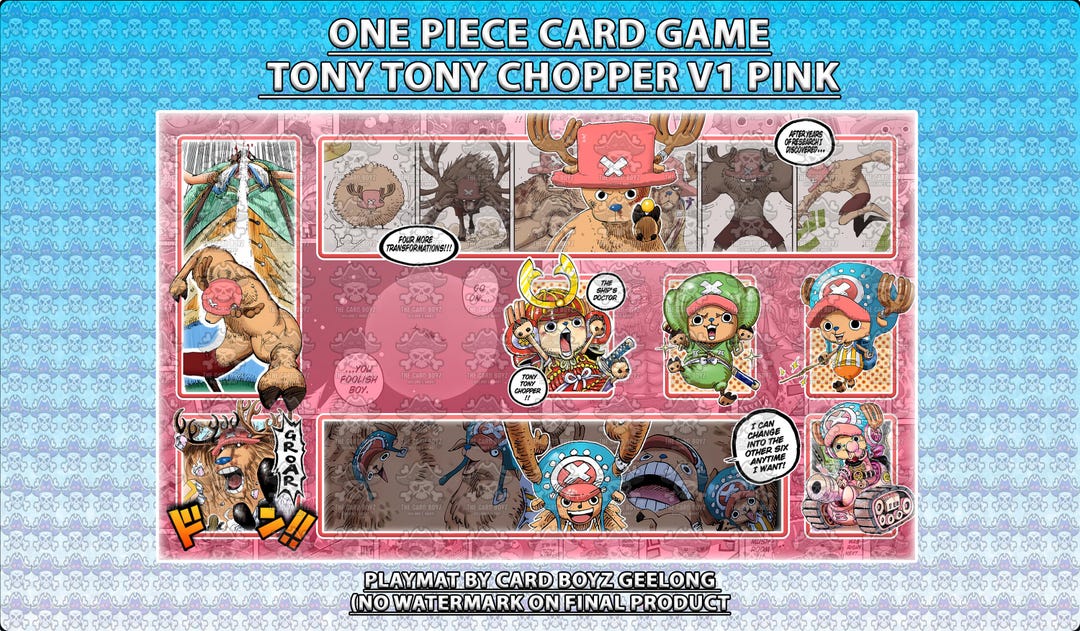 One Piece TCG Card Game Tony Tony Chopper Playmat - Etsy