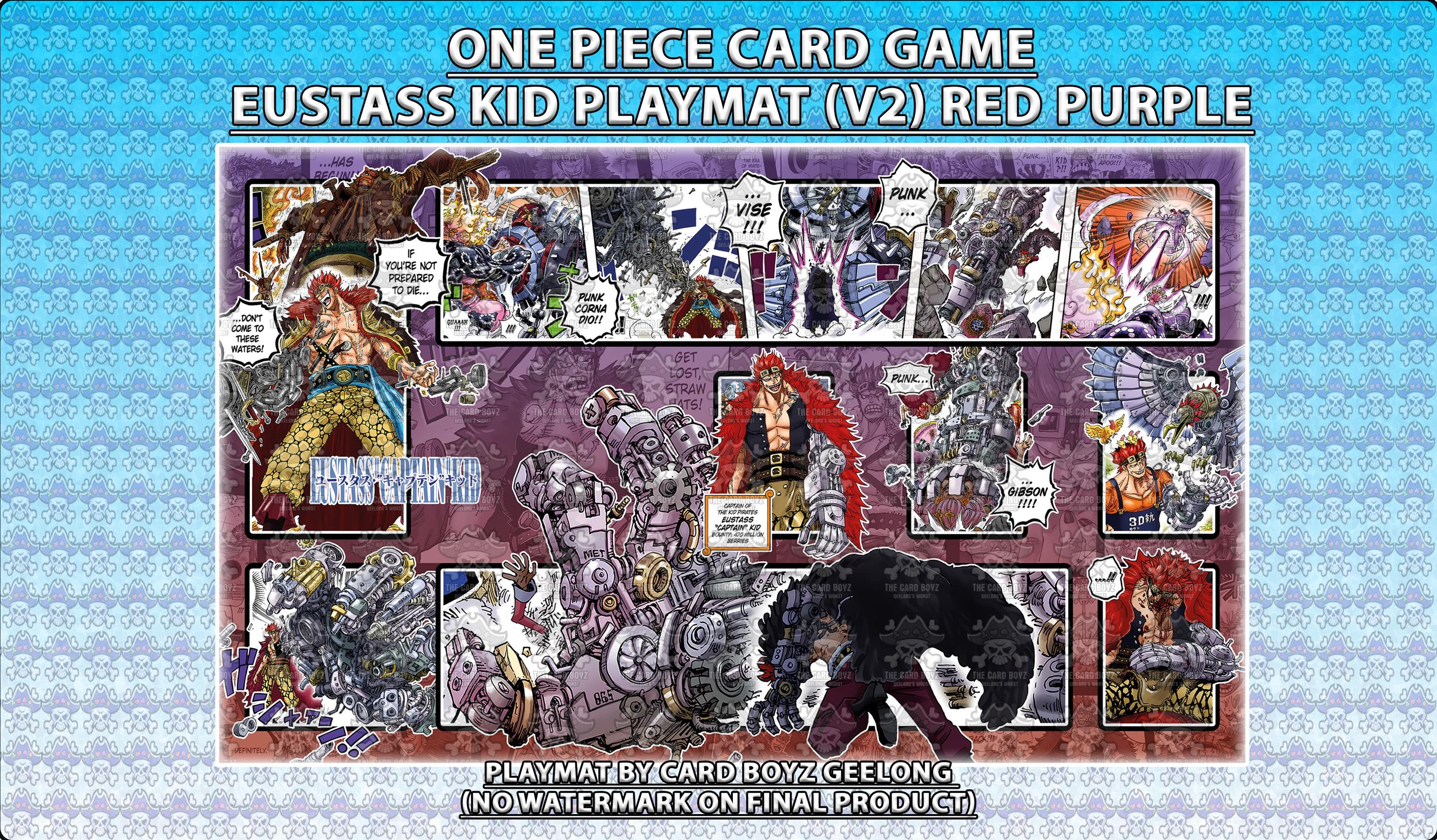 One Piece TCG Card Game Eustass Kid Playmat - Etsy