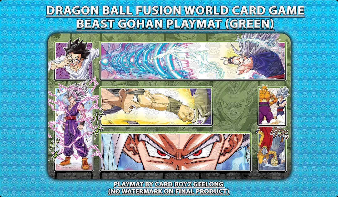 Dragon Ball Super Card Game Fusion World Beast Gohan Playmat - Etsy