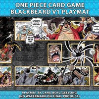 Blackbeard - One Piece TCG Custom Alt Art Leader *foil* & *emboss* - Etsy