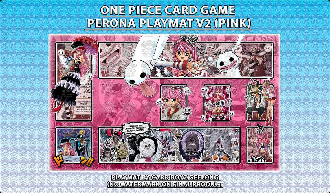 One Piece TCG Card Game Perona Playmat - Etsy
