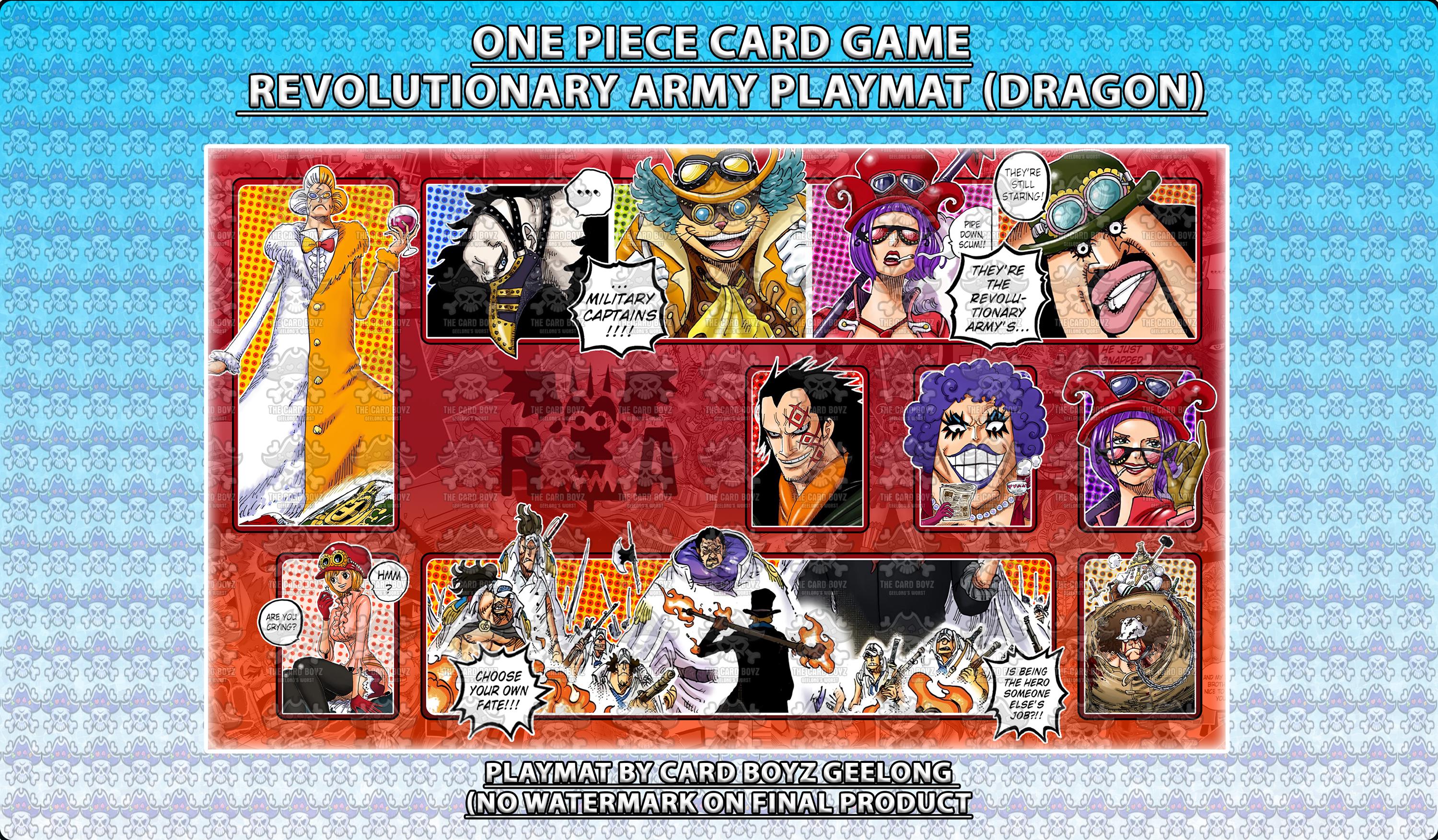 One Piece TCG Card Game Revolutionary Army Playmat - Etsy